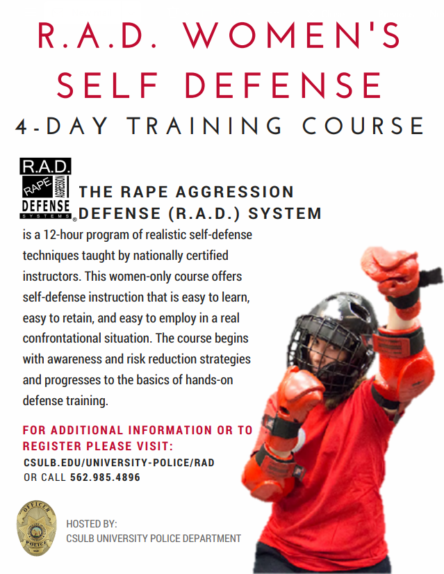 Master Calendar - Event Details - RAD Women's Self-Defense: 4-Day ...